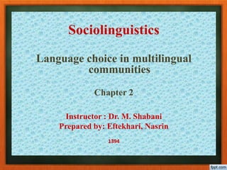 Sociolinguistics | PPSX