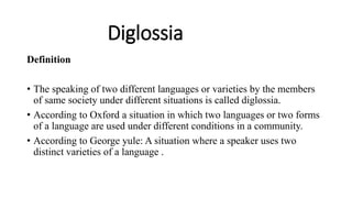 #language contact and language choice | PPTX