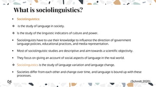 Sociolinguistics, ch 9 | PPTX