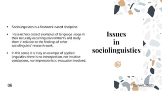 Sociolinguistics, ch 9 | PPTX