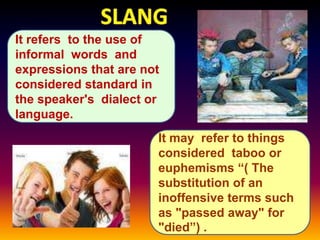 Sociolinguistics language variations | PPTX