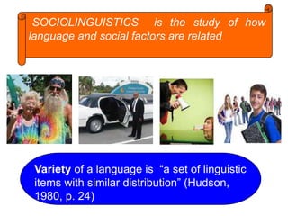 Sociolinguistics language variations | PPTX
