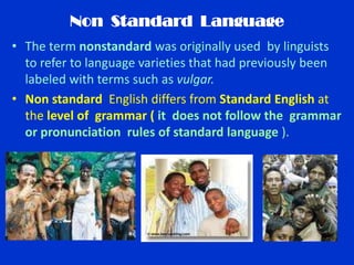 Sociolinguistics language variations | PPTX