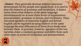 An introduction to sociolinguistics (variation) | PDF