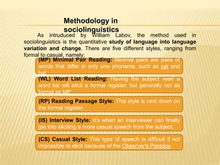 Sociolinguistics | PPTX