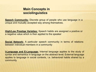Sociolinguistics | PPT