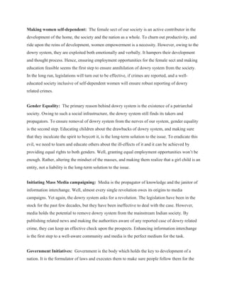 Dowry system of Bangladesh | DOC