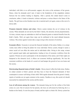 Dowry system of Bangladesh | DOC