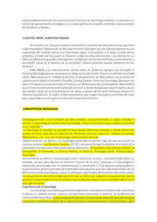 Sociología como ciencia | DOCX