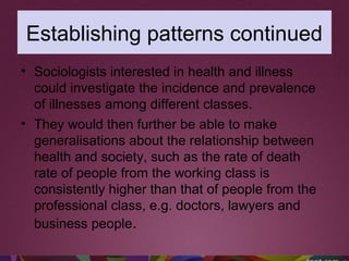 Sociological approach to health and disease | PPT