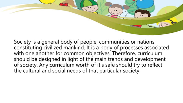 Sociological foundations of curriculum development | PPTX | Education