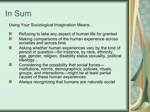 Sociological Imagination | PPT