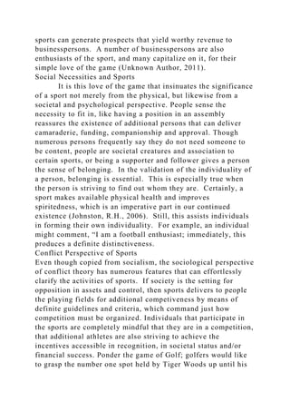 Sociological Observation of a Sporting Event Student Name .docx