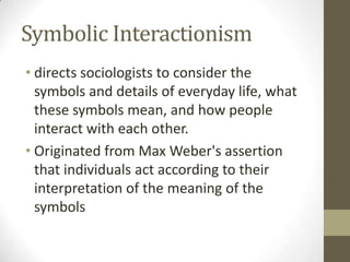 Sociology Symbol Definition