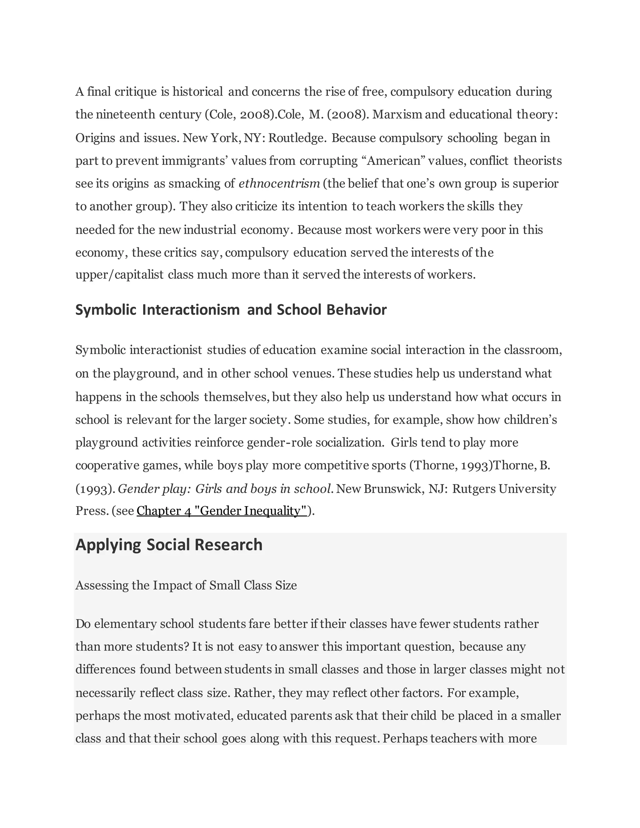 Sociological perspective on education | DOCX