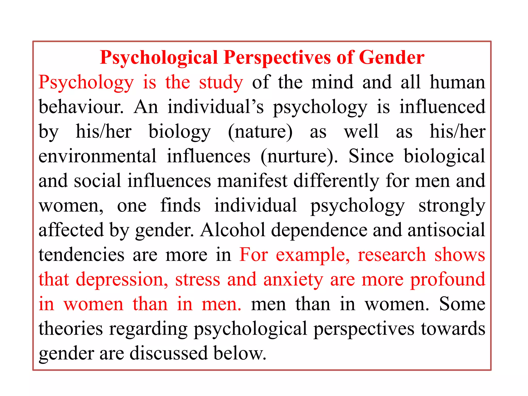 Sociological perspectives of gender | PPTX