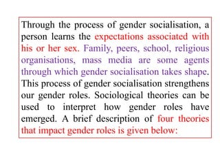 Sociological perspectives of gender | PPTX