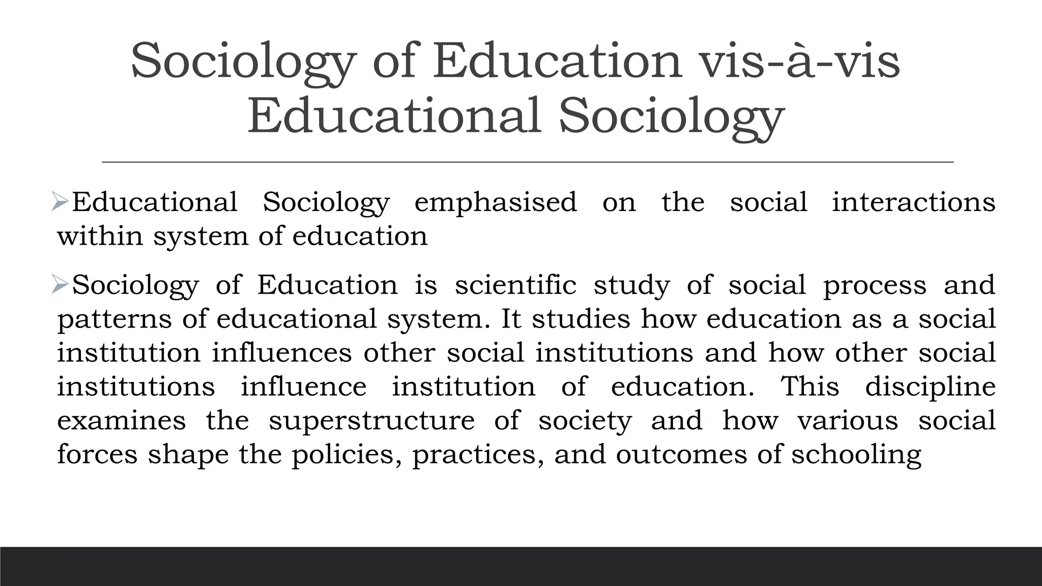 Sociological Theories in Education | PPTX