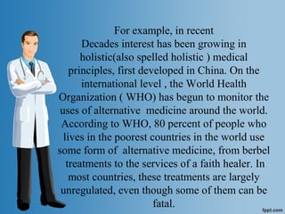 Presentation on Health and Medicine (sociology) | PPT