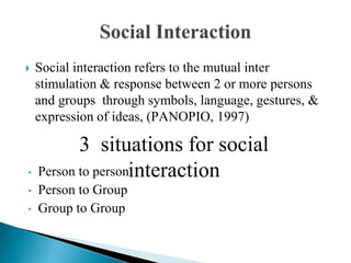 Social processes and Social Interaction | PPTX