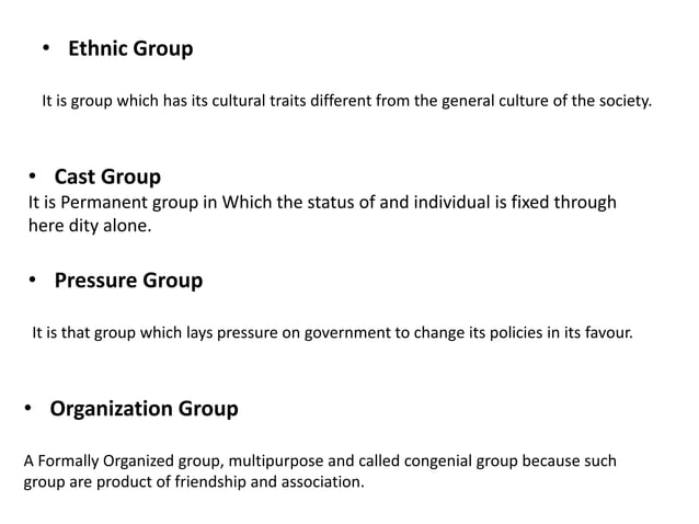 Social Groups in Sociology | PPTX