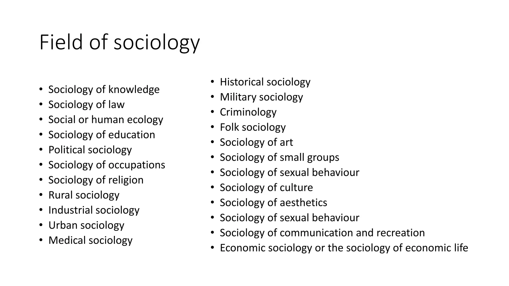 Introduction to Sociology | PPTX
