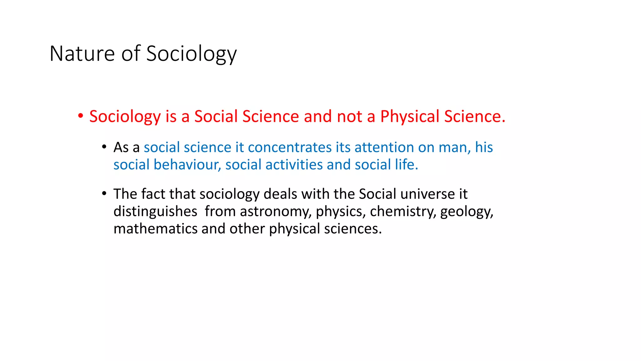 Introduction to Sociology | PPTX