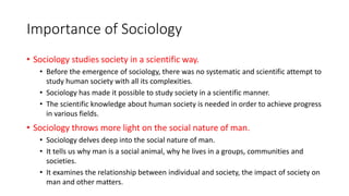 Introduction to Sociology | PPTX