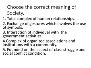 Understanding Culture, Society and Politics | PPTX