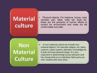 What is culture? Sociology's perspective | Detailed Discussion | PPTX