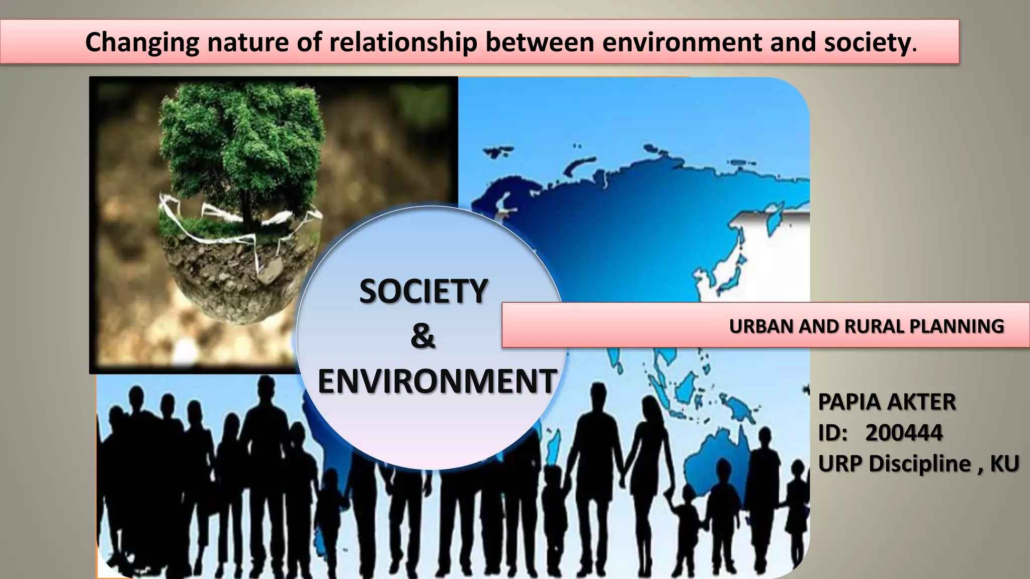 Relationship between environment and society | PPTX