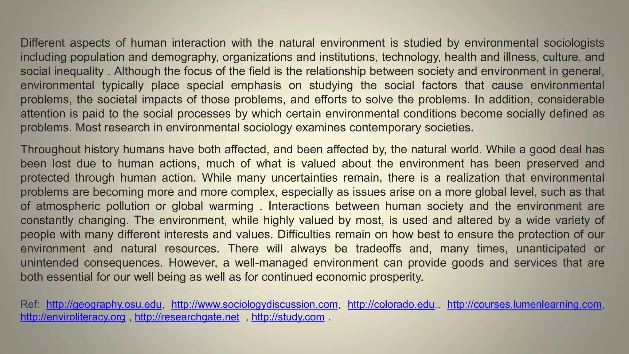 Relationship between environment and society | PPTX