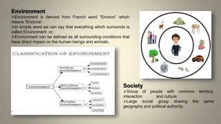 Relationship between environment and society | PPTX