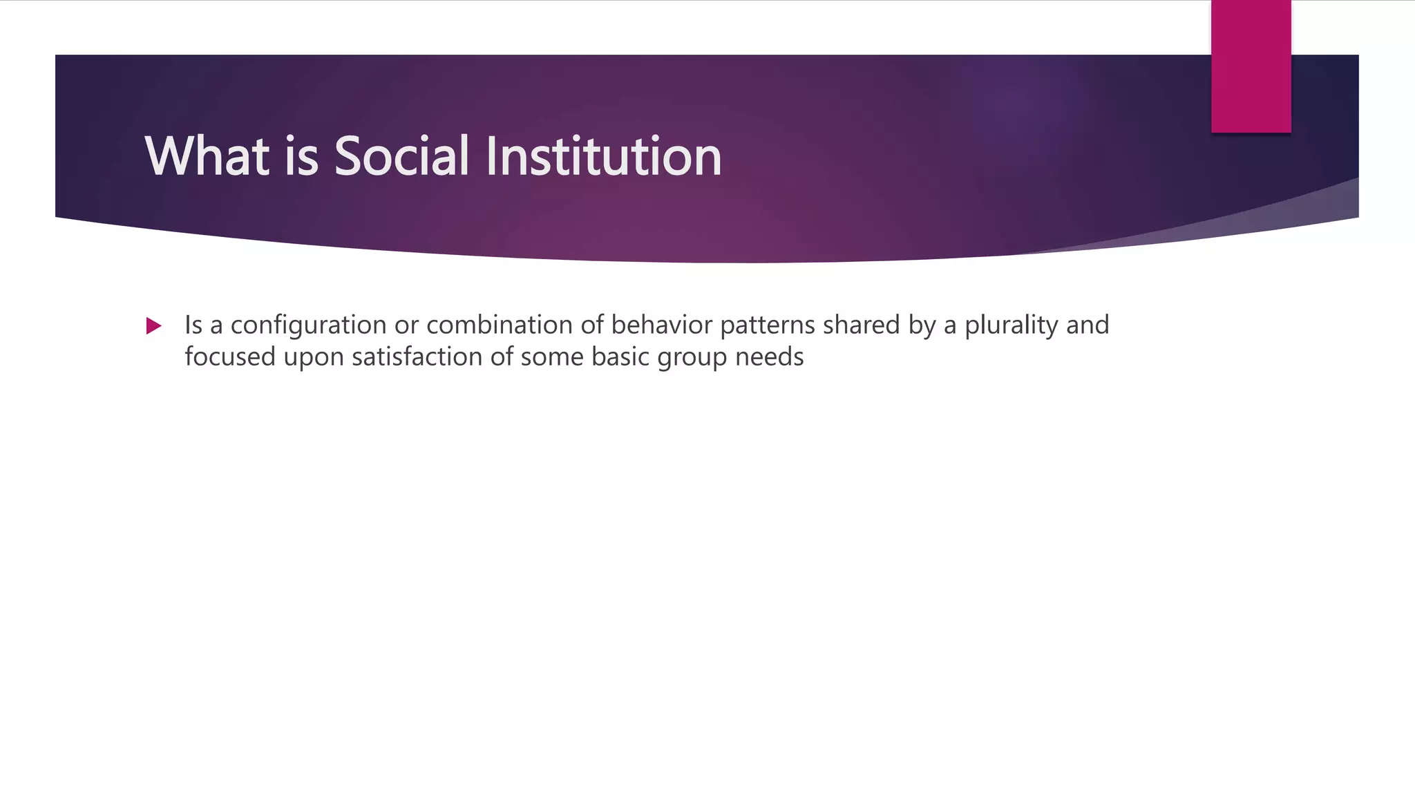 Social , Economic and Public Institution | PPT