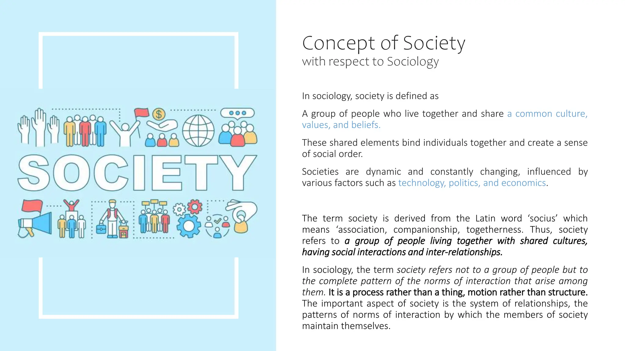 Society Concept, Meaning and Definition Approaches-Individual and ...
