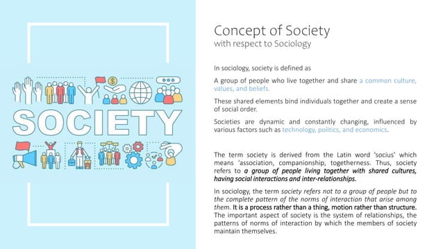 Society Concept, Meaning and Definition Approaches-Individual and ...