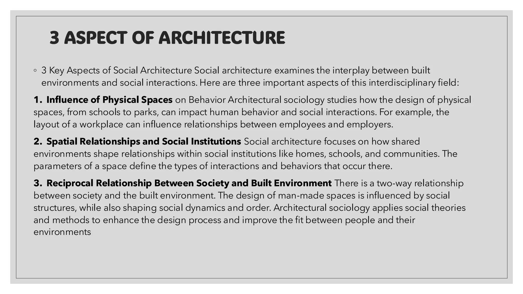 Sociology in architecture (b.arch 2nd year) | PDF