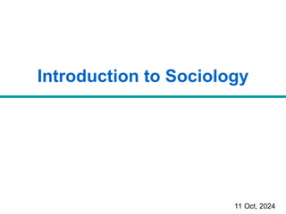 Introduction to Sociology with theoryppt | PPT