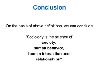 Introduction to Sociology with theoryppt | PPT