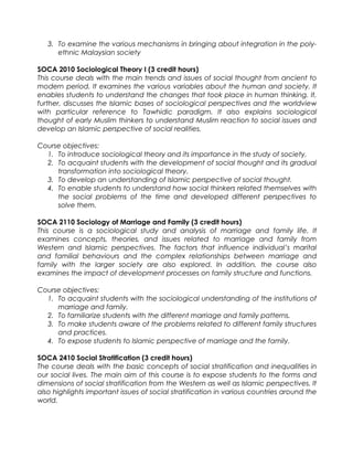 Sociology and anthropology cs | DOC | Undergraduate Education | College ...