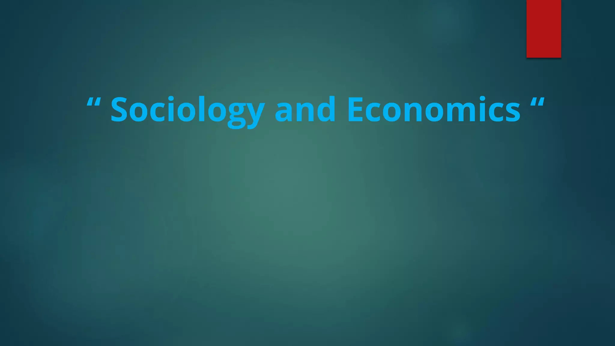 Sociology and-economics | PDF