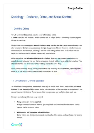 Sociology - Deviance, Crime, and Social Control.pdf