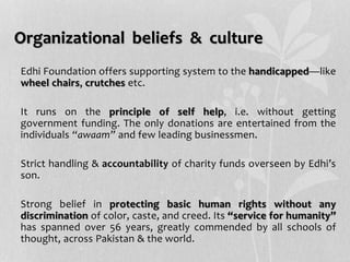 Edhi Foundation - Organization Profile & Details | PPTX