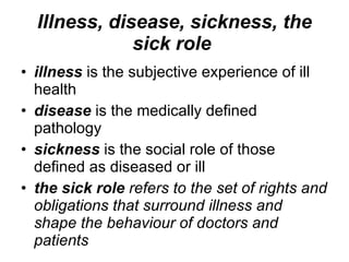 Sociology Of Health And Illness | PPT