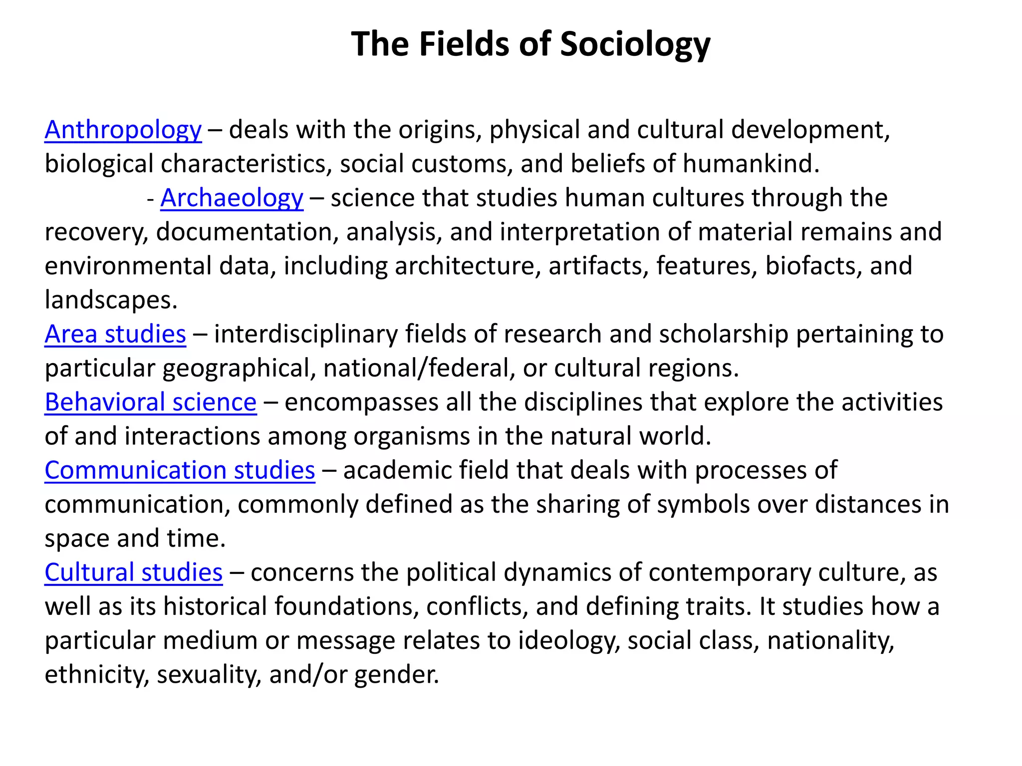 Sociology ppt | PPTX