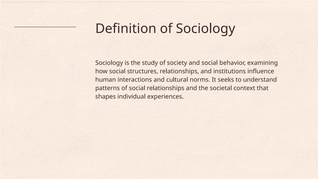 Sociology-Presentation.pptx.social study | PPT