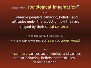 Sociology, the science - a brief outline | PPT