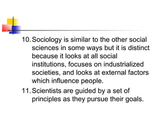 Sociology the sociological perspective | PPT