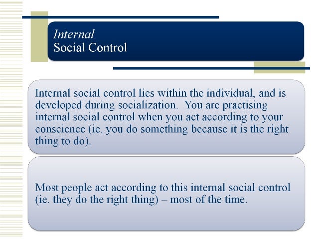 Sociology 12 social control