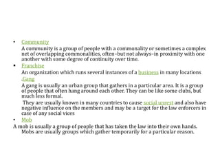 Sociology 13 social groups | PPT